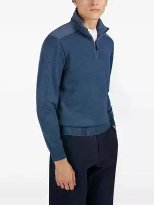 Paul & Shark Half-zip Detail Sweater - Blue