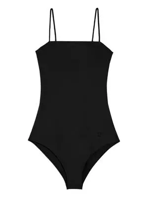 JIL SANDER Low Back One-piece Swimsuit - Black
