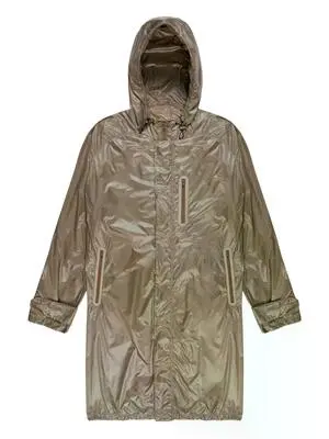 Bally Hooded Drawstring Raincoat - Brown