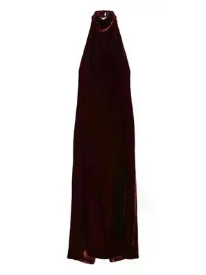 Raquel Diniz Myra Halterneck Maxi Dress - Red