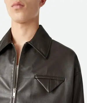 Bottega Veneta Shiny Leather Blouson