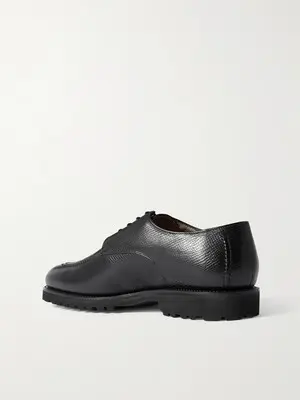 MAJORDOME L88 Split-toe Cross-grain Leather Derby Shoes