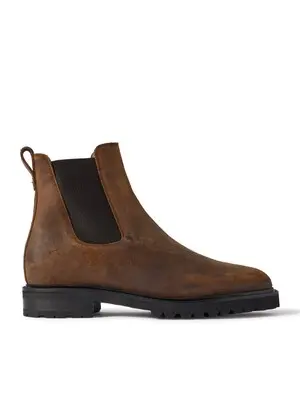 MAJORDOME M11 Waxed-suede Chelsea Boots