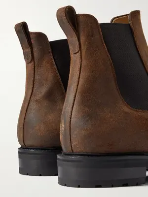 MAJORDOME M11 Waxed-suede Chelsea Boots