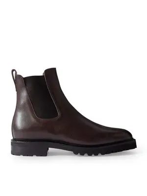 MAJORDOME M11 Cross-grain Leather Chelsea Boots