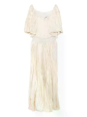 Rochas Lace Ruffled Dress