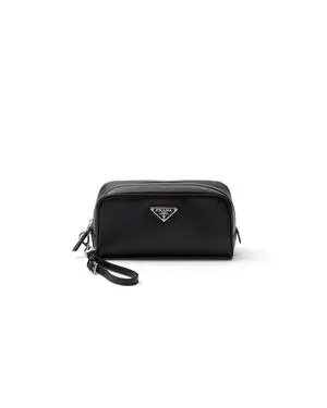 Prada Saffiano Leather Pouch - Black