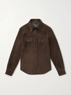 J. MUESER Suede Western Overshirt