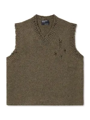 Enfants Riches Déprimés Distressed Wool Sweater Vest