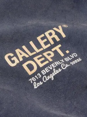 GALLERY DEPT. Corduroy-trimmed Logo-print Cotton Bomber Jacket - Blue