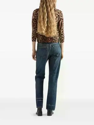 Prada Animal-print Button-up Cardigan