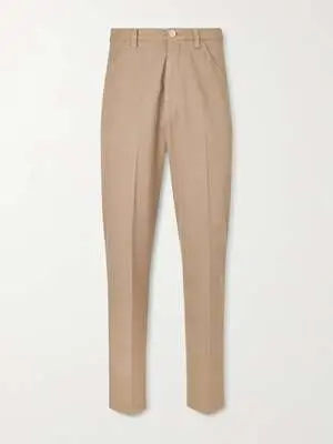 Brunello Cucinelli Straight-leg Cotton Chinos - Beige