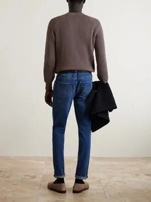 Brunello Cucinelli Ribbed Cotton Sweater - Brown