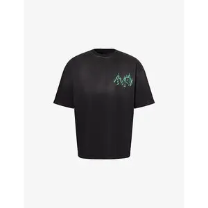 Amiri Flames Oversized Cotton-jersey T-shirt