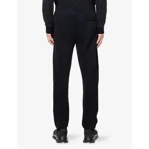 SANDBANKS Logo-patch Elasticated-cuff Cotton Jogging Bottoms