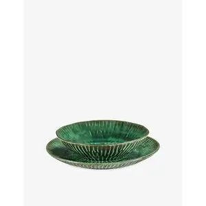 SERAX Verde Lanza Stoneware Serving Plate