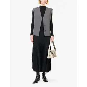ME+EM Ribbed Wool And Cashmere Jumper - Black