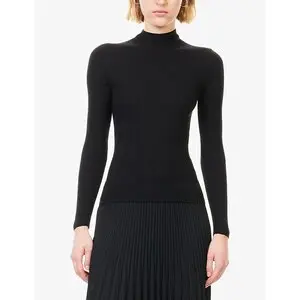 ME+EM Ribbed Wool And Cashmere Jumper - Black