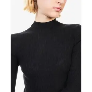 ME+EM Ribbed Wool And Cashmere Jumper - Black