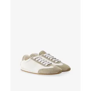 Prada Logo-print Leather And Suede Trainers