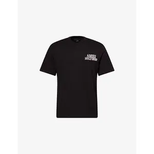 Amiri Hollywood City Relaxed-fit Cotton-jersey T-shirt - Black