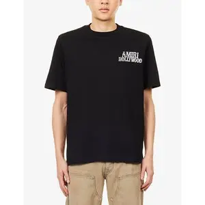 Amiri Hollywood City Relaxed-fit Cotton-jersey T-shirt - Black
