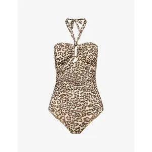 Zimmermann Wanderlust Wide Link Swimsuit - Leopard