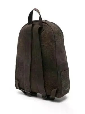 ORTIGNI Freedom Crocodile-effect Backpack - Brown