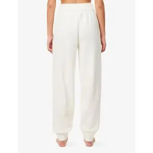 Calvin Klein Lounge Slim-leg Plush-terry Jogging Bottoms - Ivory