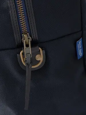 BLEU DE CHAUFFE Leather-trimmed Waxed Cotton-canvas Weekend Bag