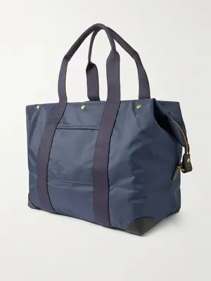 Bennett Winch Cargo Leather-trimmed Canvas Weekend Bag
