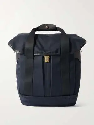 BLEU DE CHAUFFE Chiloé Leather-trimmed Backpack