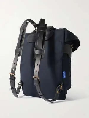 BLEU DE CHAUFFE Chiloé Leather-trimmed Backpack