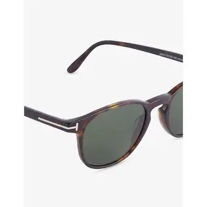TOM FORD Round Frame Acetate Sunglasses