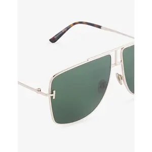 TOM FORD Eliott-02 Square Metal Sunglasses