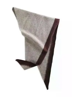 MARGARET HOWELL Colour-block Scarf - Grey