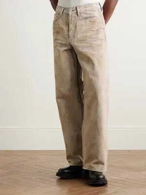 Acne Studios 1981 Wide-leg Coated Jeans - Neutrals