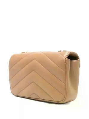 Saint Laurent Small Loulou Chevron Chain Shoulder Bag