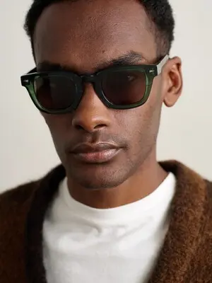 AHLEM Champ De Mars Square-frame Sunglasses - Green
