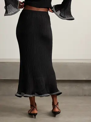 Simkhai Brighton Crystal-embellished Maxi Skirt - Black