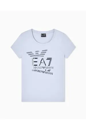 EA7 Logo Series Stretch Jersey T-shirt
