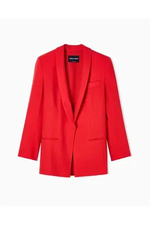 Giorgio Armani Virgin Wool Single-breasted Jacket