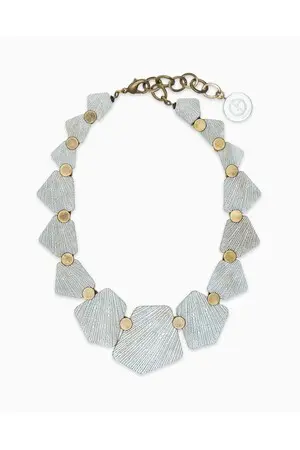 Giorgio Armani Resin And Metal Choker Necklace - Grey