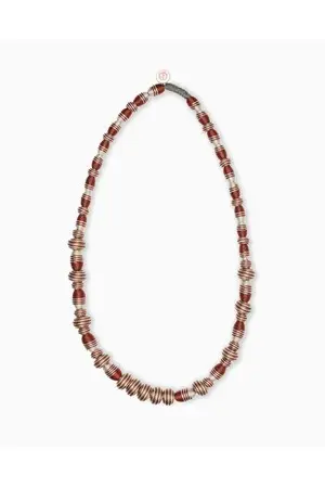 Giorgio Armani Resin And Metal Choker Necklace - Red