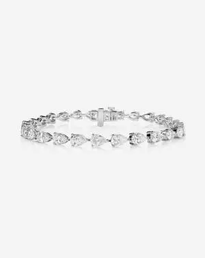 Ring Concierge Pear Lab Diamond Tennis Bracelet - One-color
