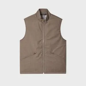 Paul Smith Melange 'storm System' Wool Gilet - Brown