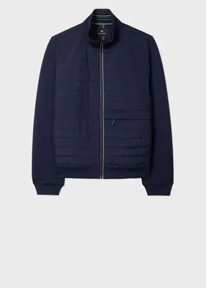 Paul Smith Quilted Mixed Media Jacket