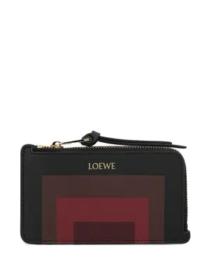 Loewe Compact Leather Cardholder - Black