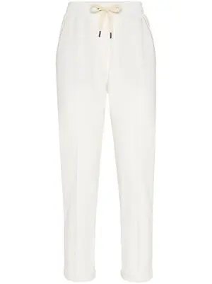 Brunello Cucinelli Cotton Drawstring Trousers