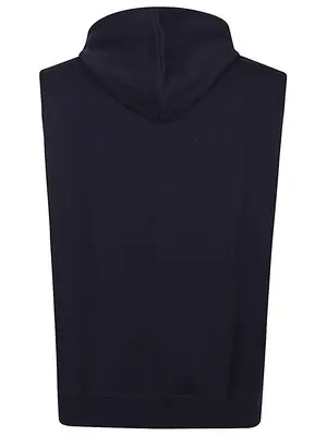 Brunello Cucinelli Sleeveless Hoodie - Blue